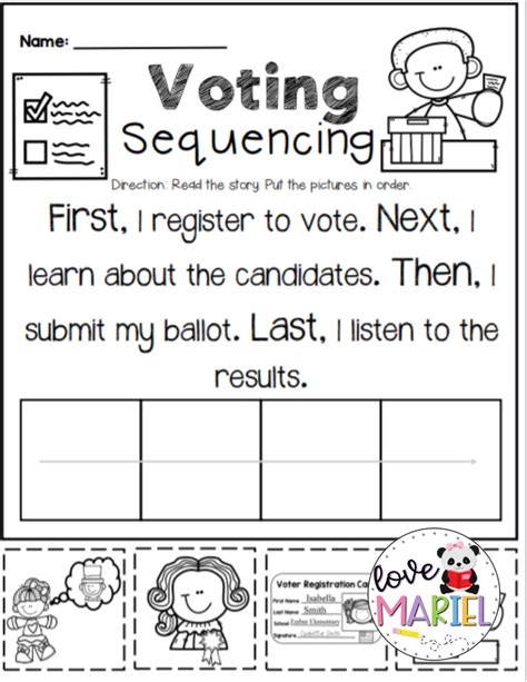 Voting Worksheets