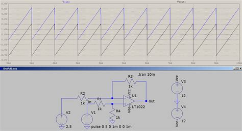 Circuit Analysis Convert A Sawtooth With An Offset To To An Average