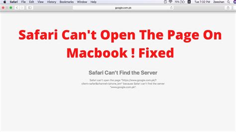 How To Fix Safari Cannot Open Page On Mac YouTube