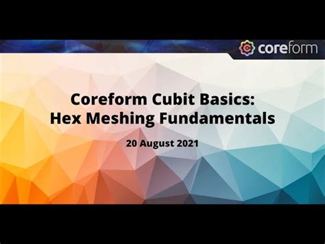 Coreform Coreform Cubit Tutorials