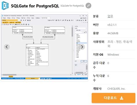 Sqlgate For Postgresql 무료 다운로드