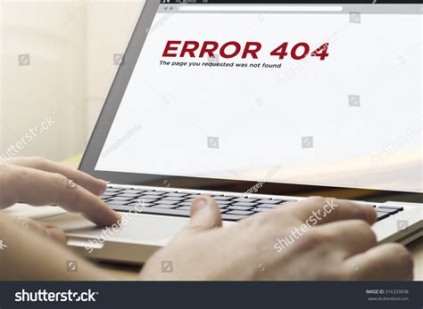 Computer Error Concept Man Using Laptop Stock Photo 316333838