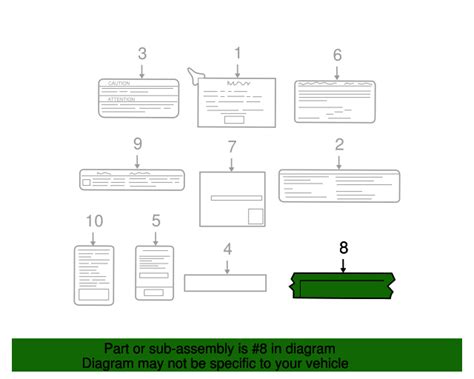 Genuine Oem Gm Part Manufacturers Information Label 2000 2022 Gm
