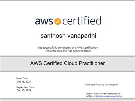 Vanaparthi Santhosh On Linkedin Aws Cloudcomputing Certified