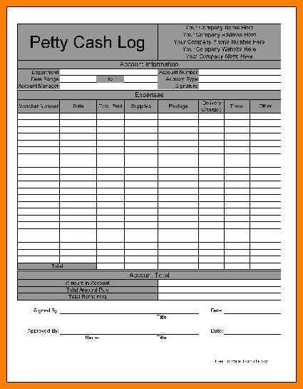 12 Petty Cash Log Examples To Download