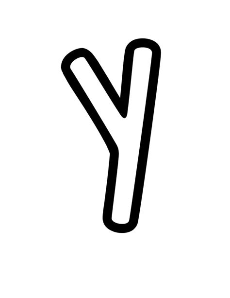 The Letter Y Is Black And White