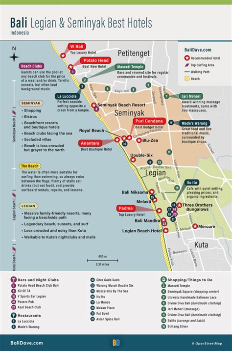 Bali Maps Kuta Seminyak Nusa Dua Ubud And Sanur Balidave
