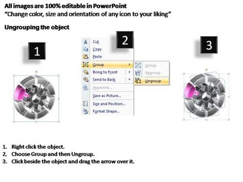 PowerPoint Template Strategy Interconnected Circular Chart Ppt Slides