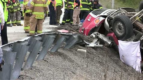 Cement Mixer Driver Dies In Rollover Photos