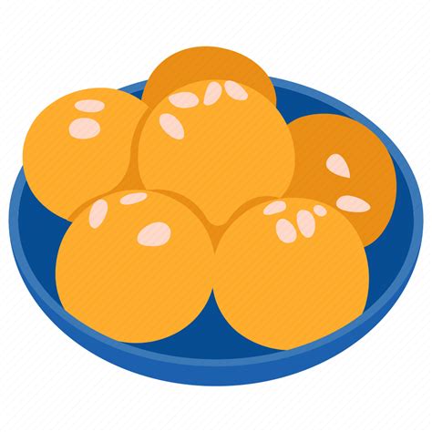 Besan Ladoo Indian Sweets Healthy Snacks Traditional Icon