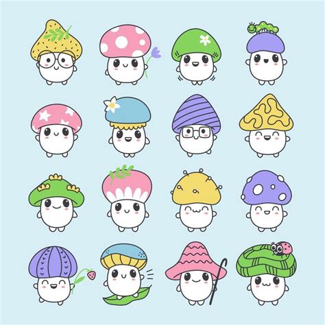 Cute Mushroom Vector Art Icons And Graphics For Free Download
