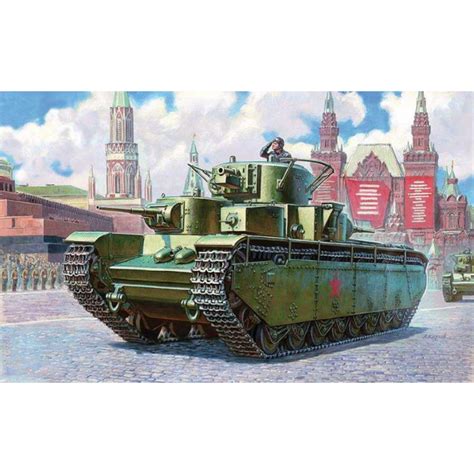 Zvezda 5061 172 T 35 Soviet Heavy Tank Wwii Model Kit Mr Toys