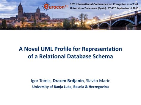 Pdf A Novel Uml Profile For Representation Of A Relational Database Schema