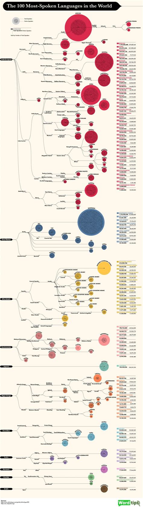 Infografías De Los Idiomas Del Mundo