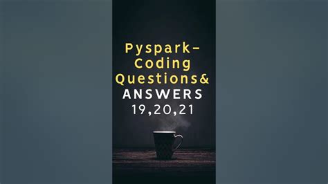 Pyspark Coding Questions With Answers 192021 Dataengineer Programming Pyspark Databricks
