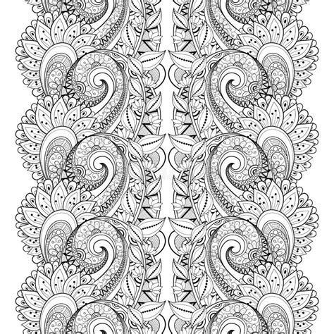 Vector Seamless Monochrome Floral Pattern Stock Vector Illustration Of Abstract Holiday 62191565