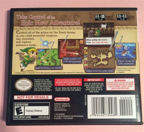 The Legend Of Zelda Phantom Hourglass Game Nintendo Ds 1836664596