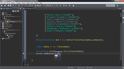 Crear Una Tabla En Java Jtable Código Completo Java Youtube