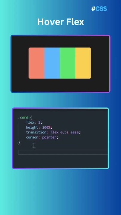 Hover Effect Flex Htmlcss Css Htmlcssjavascript Learnhtml5andcss3 Coding Webdesign