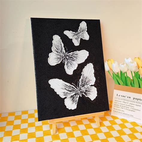 蝴蝶肌理畫diy材料工具包丙烯石英砂極簡裝飾畫油畫沉浸式畫畫diy手工坊 蝦皮購物