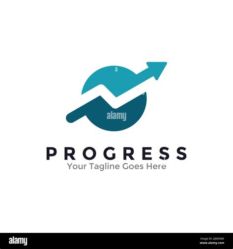 Progress Logo Template Design Business Marketing Finance Logo Vector