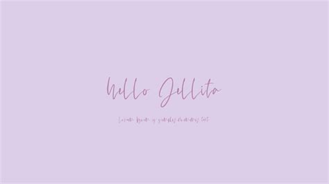 Hello Jellita Font Download Free For Desktop Webfont