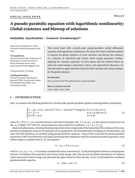 A Pseudo‐parabolic Equation With Logarithmic Nonlinearity Global Existence And Blowup Of