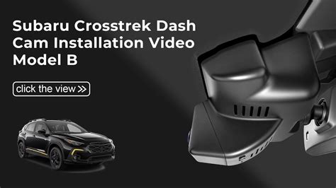 2024 2026 Subaru Crosstrek Dash Cam Install Oem Style Front 4k Rear