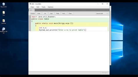 How To Print Multiplication Table In Javablue J Youtube