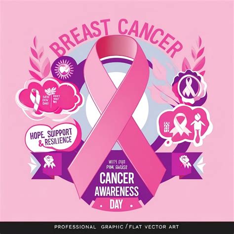 Breast Cancer Awareness Day Vector Art Premium Ai Generated Image