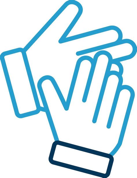 Clapping Line Blue Two Color Icon 44194807 Vector Art At Vecteezy