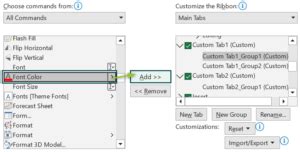 Excel Ribbons Tabs And Quick Access Toolbar Customize