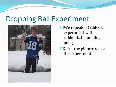 Dropping Two Balls Experiment Galileo Gravity And Momentum