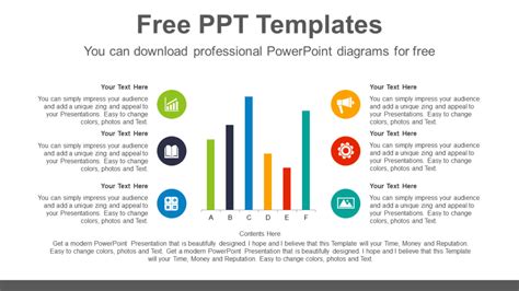 Vertical Bar Chart PowerPoint Diagram PPTX Templates