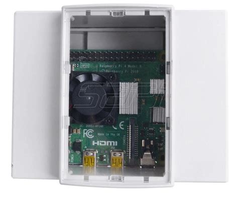 Купить Корпус для Raspberry Pi 4 Model B монтаж на Din рейку с активным охлаждением с