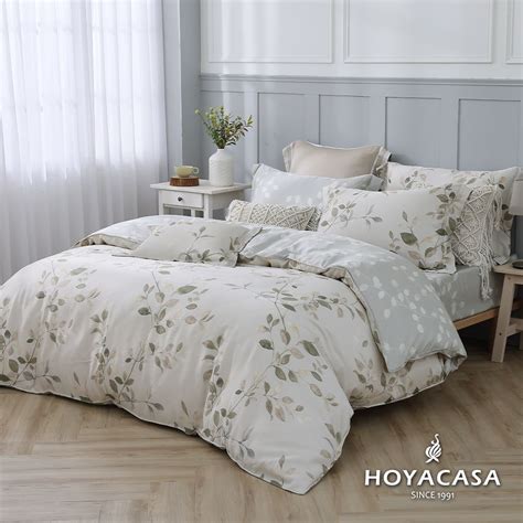 Hoyacasa 暮秋 雙人四件式60支天絲被套床包組 Pchome 24h購物