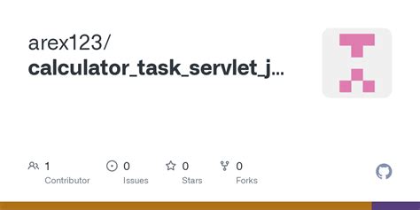 Github Arex123calculatortaskservletjsp