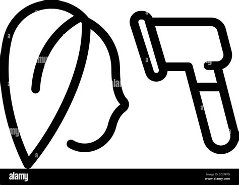 Laser Thermometer Control Icon Outline Laser Thermometer Control Vector Icon For Web Design