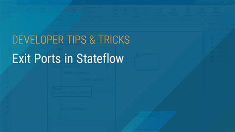 Exit Ports In Stateflow Youtube