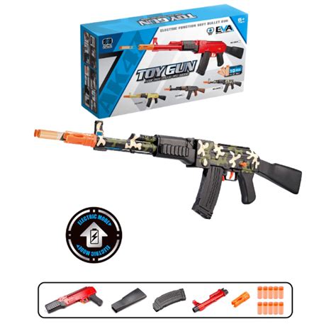 Electric Soft Bullets Gun Set Camo T Mania
