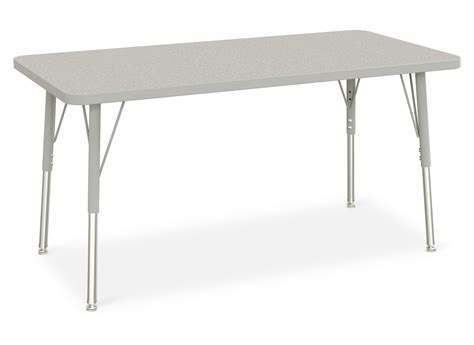 Classroom Rectangle Activity Table With Safe Rounded Edges And Multiple