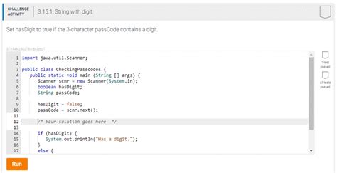 Solved CHALLENGE ACTIVITY 3 15 1 String With Digit Set HasDigit To True 1 Answer
