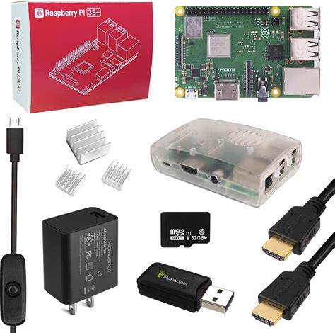 MakerSpot Raspberry Pi B Model B Plus Starter Kit By MakerSpot With V A UL Listed Charger