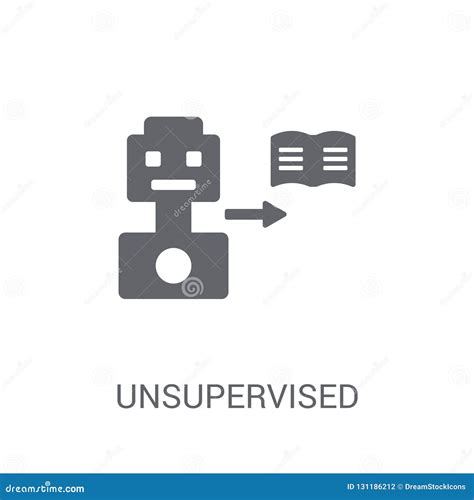Unsupervised Learning Icon Trendy Unsupervised Learning Logo Co Vector