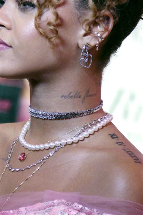 Rihannas Tattoos Everything To Know About All Her Ink On Her Body