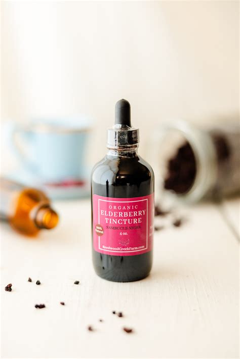 Organic Elderberry Tincture Reedwood Creek Farm