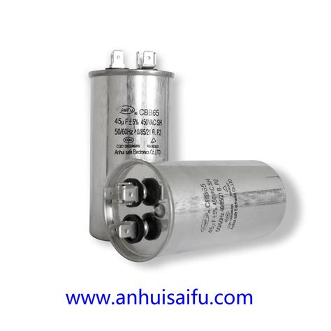 Cbb65 450vac 45uf Air Condition Compressor Capacitor 45uf Air