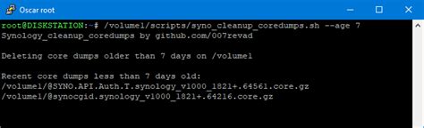 A Simple Script To Delete Coregz Files Rsynology