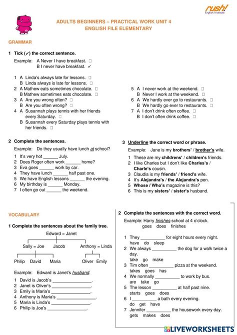Adults Elementa Esl Worksheets 8218133