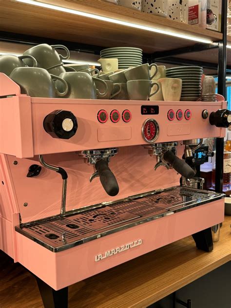 Callum Philp On Linkedin The Pink La Marzocco Coffee Machine Behind The Bar The Clover Club